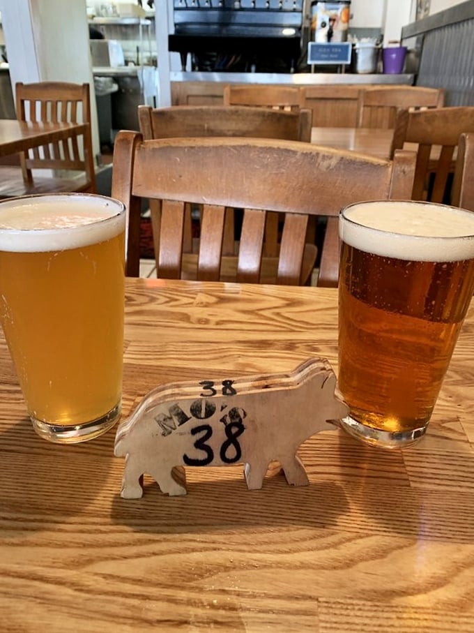 Beer and BBQ – a pairing as timeless as Astaire and Rogers. These golden pints stand ready to cool the fire and complement the smoke.