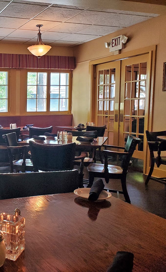 This dining room doesn't just serve meals—it hosts memories. Each table has witnessed first dates, anniversaries, and Tuesday night "just becauses."