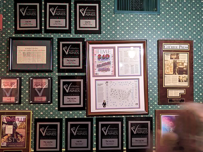 The wall of awards and press clippings tells you what locals already know—this place has been doing it right for generations.
