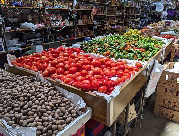 Farm-fresh produce bursting with color makes supermarket vegetables look like sad, pale imitations of the real thing.
