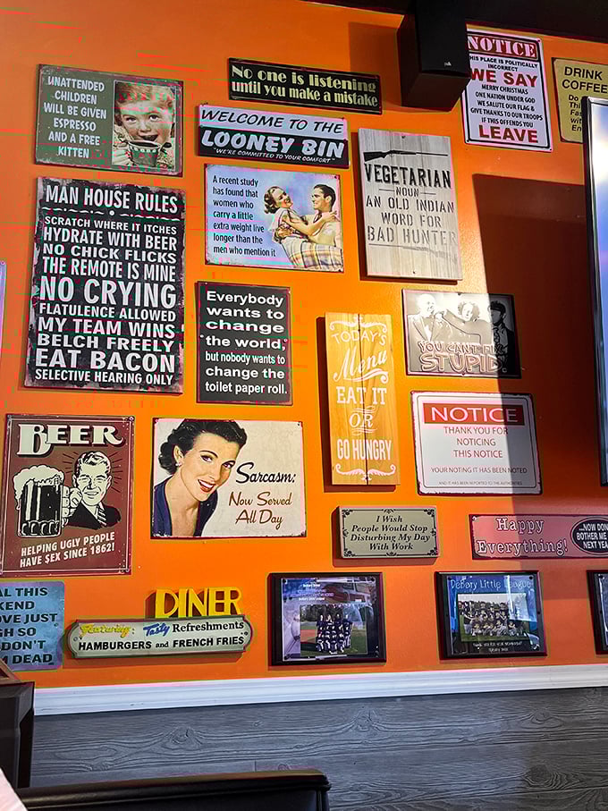 Wall decorations that prove humor and breakfast go together like bacon and everything.