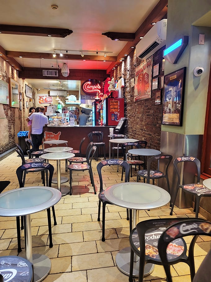 From this angle, you can almost hear the sizzle of the grill and smell the promise of sandwich nirvana just moments away.