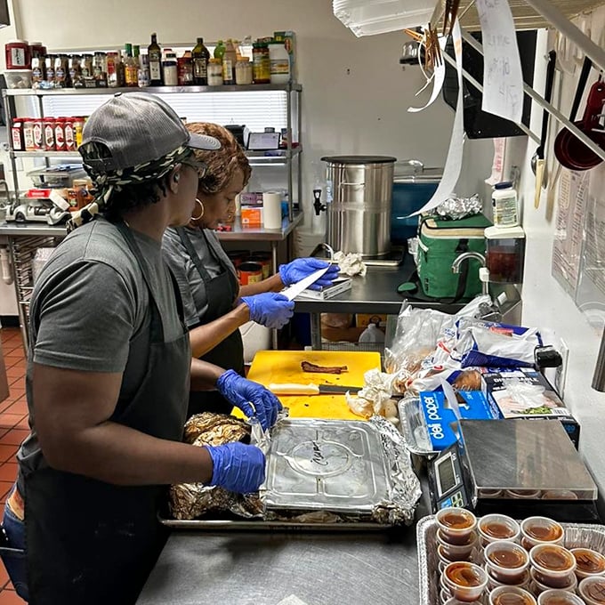 Behind the scenes in barbecue paradise. Simple tools, extraordinary results—the mark of true mastery.
