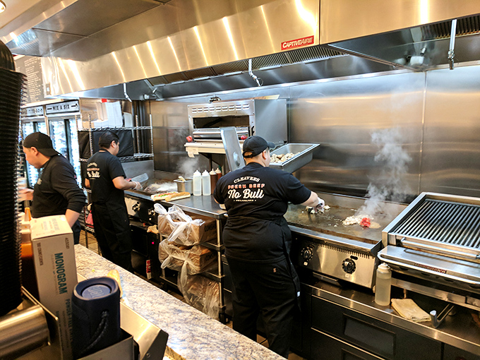 Where the magic happens. Cleavers' kitchen crew transforms simple ingredients into sandwiches worth crossing state lines for.