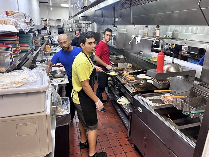 Behind every great plate is a hardworking kitchen crew. The real magic happens here, where short-order cooking becomes an art form.