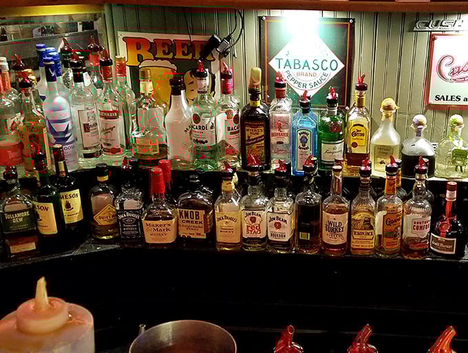 The bar's impressive whiskey collection stands ready to complement smoky flavors. Because bourbon and barbecue might be the greatest love story never told in a romance novel.