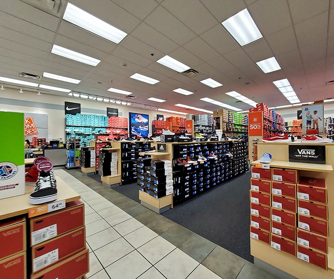 Sneaker nirvana – where athletic aspirations meet fashion reality in a sea of boxes promising to make you run faster, jump higher, or at least look cooler.
