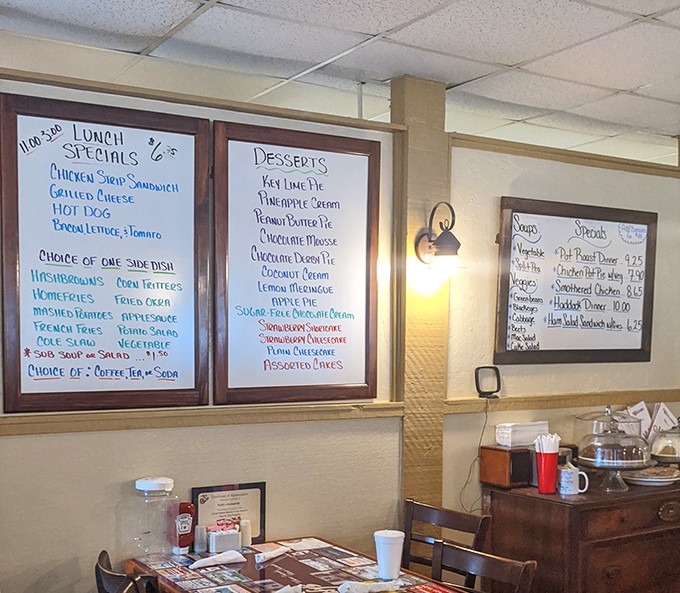 Handwritten specials boards—the analog version of Instagram food posts that actually deliver on their promises of deliciousness.