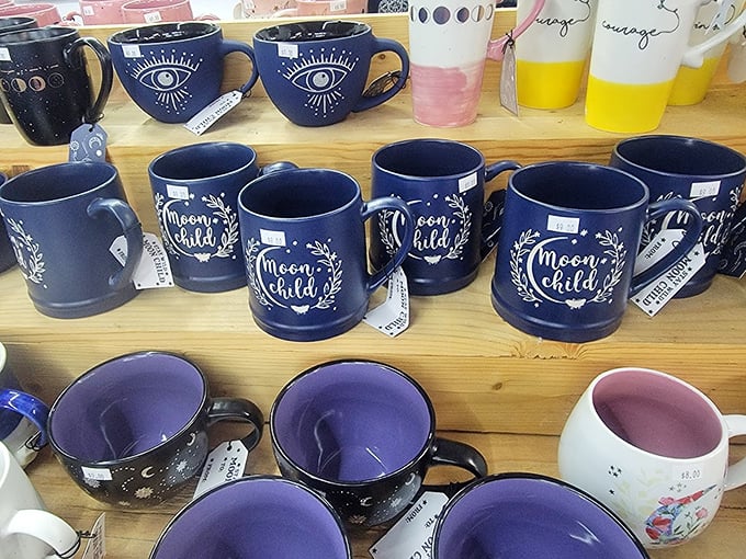 Coffee mugs with attitude – because your morning brew deserves a vessel with personality and moon child energy.