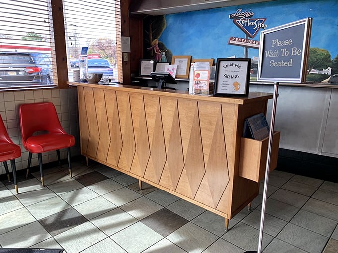 The order counter where dreams of perfect breakfast come true, one carefully crafted dish at a time.