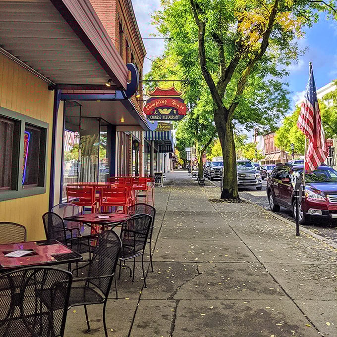 Wellsboro's charming Main Street looks like a movie set, but it's genuinely authentic – the perfect stroll after indulging in the diner's famous pies.