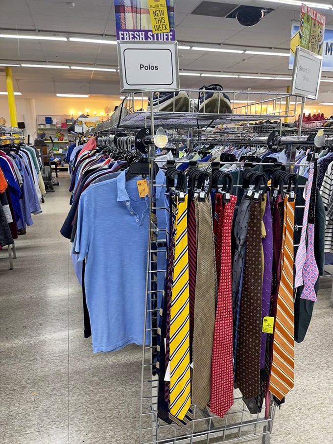 The necktie collection alone could dress every father in Kansas City for Father's Day, with enough left over for casual Friday.