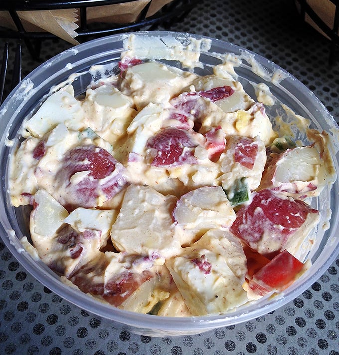 This potato salad isn't just a side dish – it's the supporting actor that steals scenes with creamy, tangy brilliance.