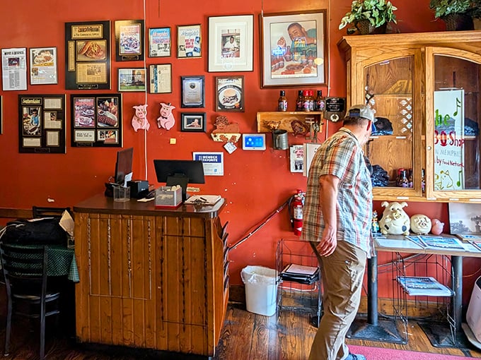 The wall of fame tells the story – decades of accolades that confirm what your taste buds already know.