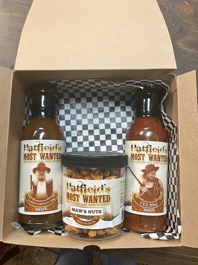 Their "Most Wanted" sauce collection – because after tasting these, you'll definitely become an accomplice in flavor crime.