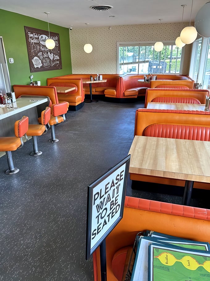 "Please Wait To Be Seated" might as well say "Prepare For Joy"—these booths have witnessed countless moments of food-induced bliss.