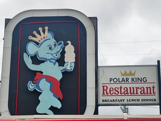 That vintage sign with its crowned polar bear has become more than advertising – it's a landmark that says "you've arrived."