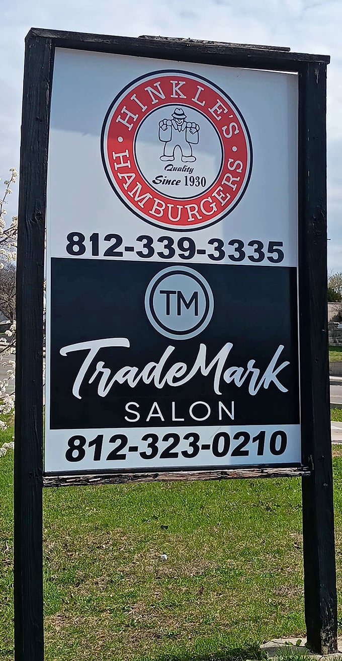 The roadside sign proudly proclaiming "Quality Since 1930"—because when you've perfected the burger, you don't need to keep reinventing yourself.