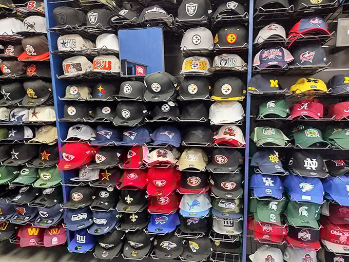 Sports fan heaven where team loyalty meets discount pricing—the perfect place to gear up without striking out your budget.