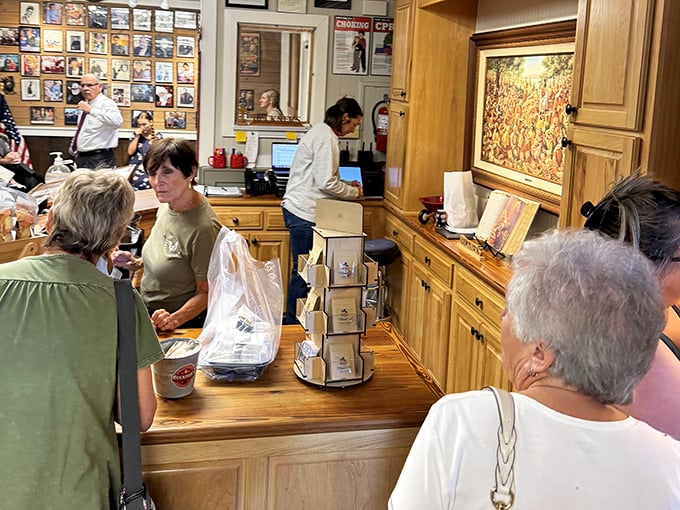 Where the magic happens: not just transactions but connections, as staff members treat you less like customers and more like relatives they actually like.