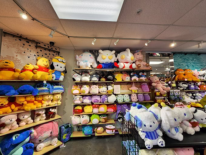 A wonderland of plush companions awaits the young (and young at heart). This store understands that no one is too old for a stuffed friend.