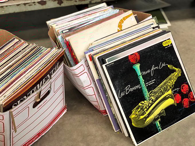 Vinyl records spinning tales of yesteryear, when album art was actually art worth framing.