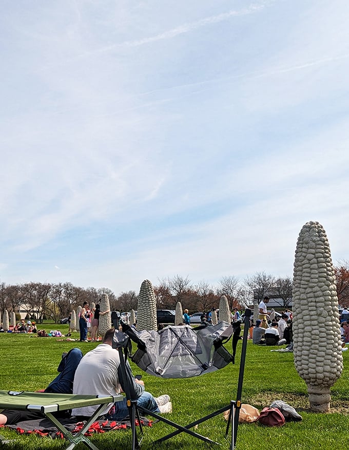 Locals know the Field of Corn makes for perfect picnicking—where else can you enjoy sandwiches surrounded by six-foot vegetables?