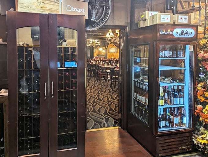 Behind these elegant doors lies liquid treasure—a wine collection that makes oenophiles weak in the knees and pairs perfectly with everything.