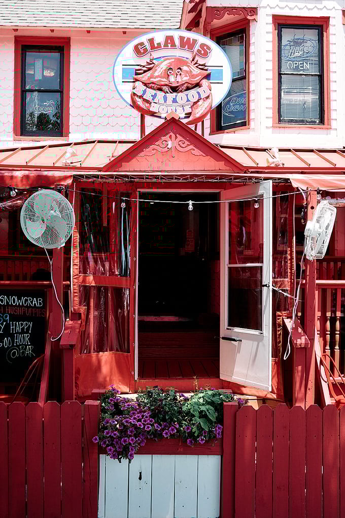 That happy crab sign knows what's up - this is where vacation mode officially begins. 