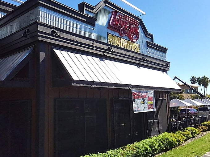 Casual outdoor dining where mesquite-grilled steaks taste even better under the open California sky.