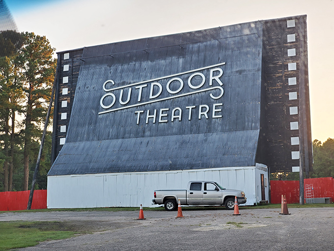 Parked and ready for showtime—this pickup has the best seat in the house for an experience that's both retro and refreshingly relevant.