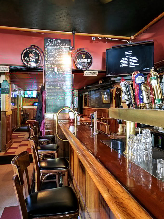 The warm glow of McMenamin's bar invites you to pull up a stool and join the family – where everybody might not know your name yet, but they will.