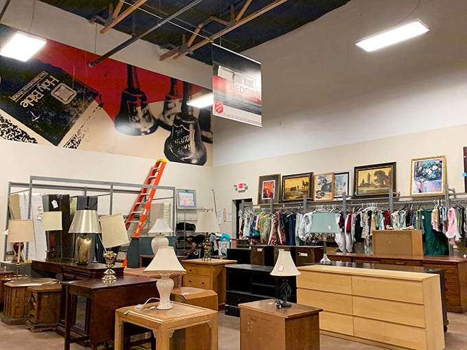 Furniture and decor section—where that perfect lamp, dresser, or framed art piece is hiding in plain sight.