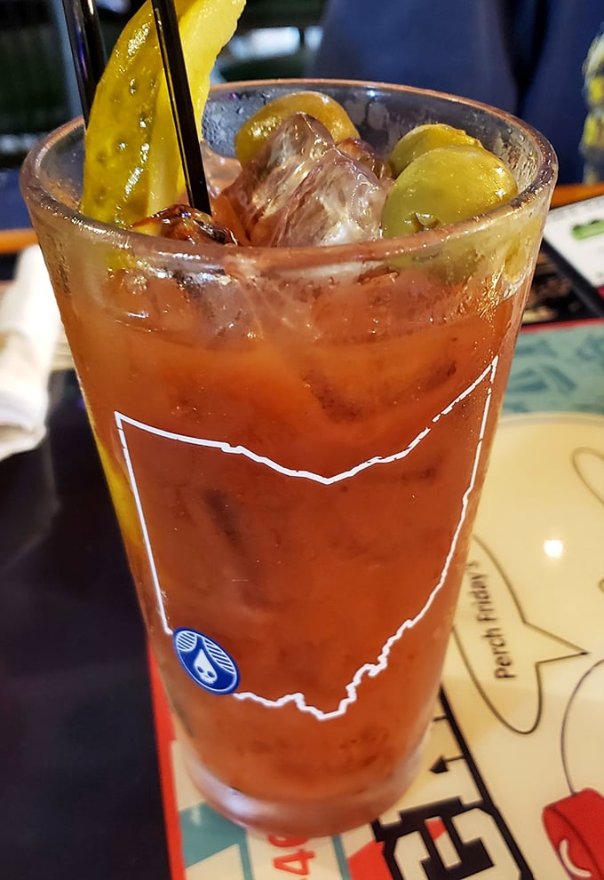 Their Bloody Mary comes in a glass sporting Ohio's silhouette—because even your drink should remind you where the best perch sandwiches in America can be found.