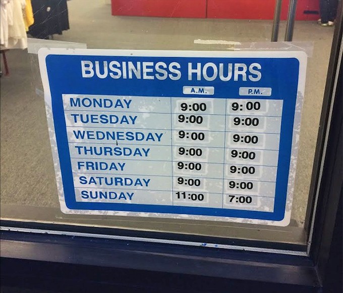 Those hours posted mean twelve glorious hours of hunting Monday through Saturday – paradise has a schedule.