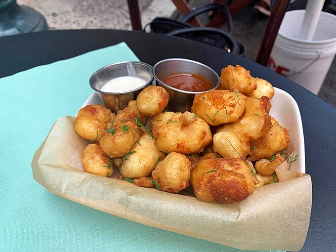 Wisconsin cheese curds that stretch for days and taste even better than they photograph.