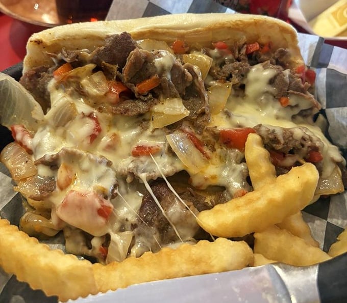 This isn't just a cheesesteak—it's a love letter to Philadelphia written in tender beef, melted cheese, and the universal language of "mmmmm."