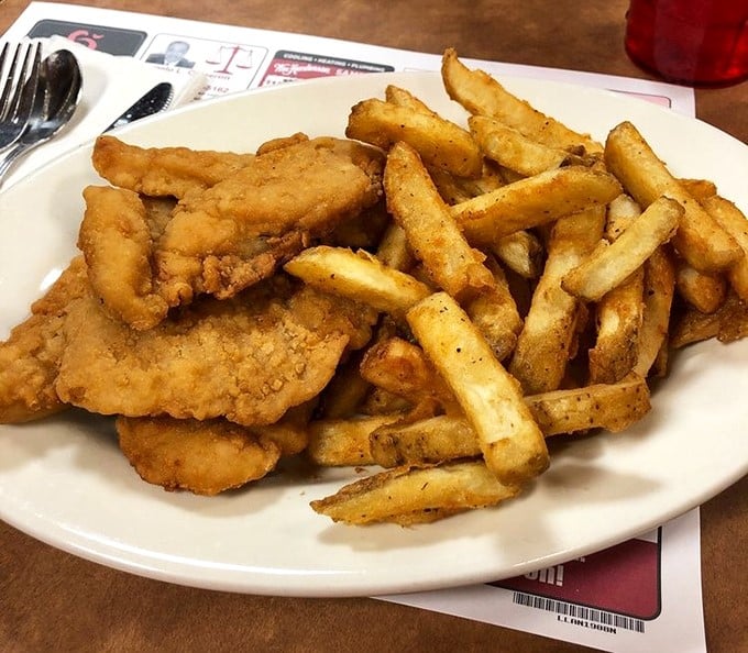 Chicken tenders and fries – sometimes the simplest pleasures are the most satisfying. Crispy, golden, and utterly irresistible.