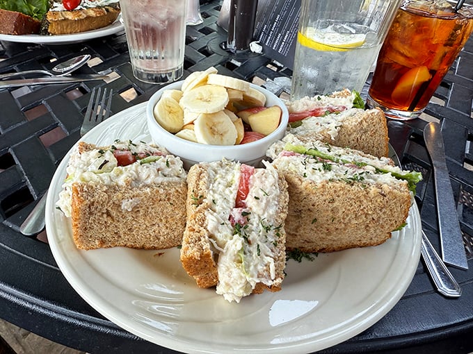 This chicken salad sandwich with fresh fruit isn't just lunch—it's what your doctor wishes you'd eat more often.