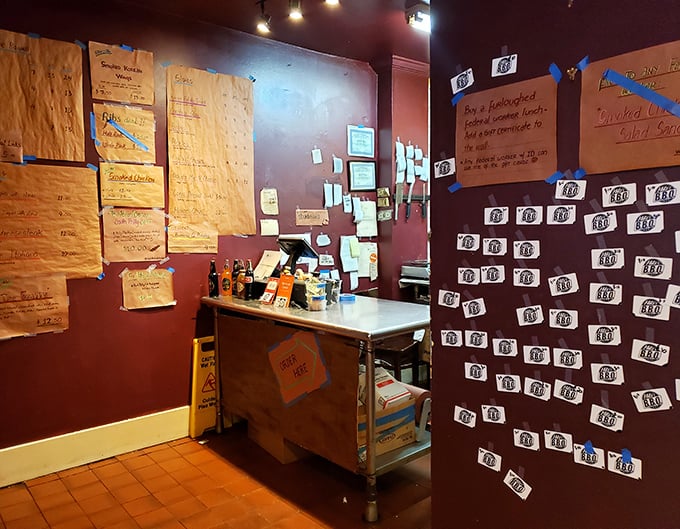 The ordering counter – where dreams are made and decisions are difficult. Those menu boards have witnessed countless moments of indecision.