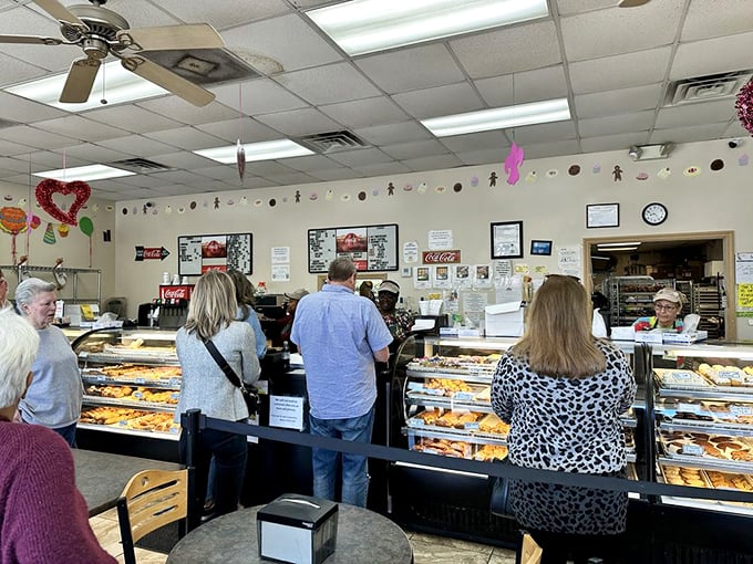 The morning rush at Baker's Pride isn't just about getting breakfast – it's a community ritual where patience is rewarded with pastry perfection.