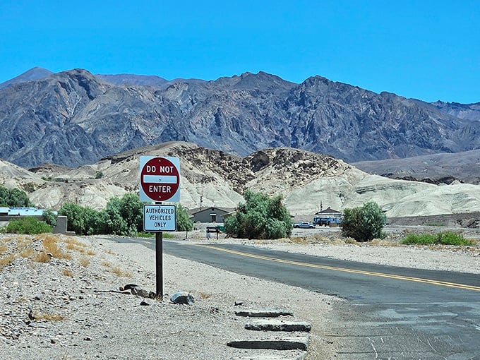 The Furnace Creek Visitor Center welcomes adventurers with the promise of air conditioning and fascinating facts about being really, really hot.