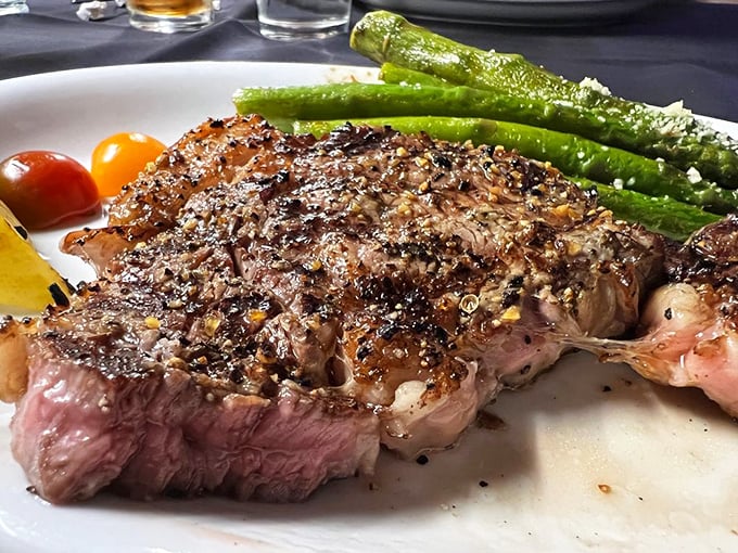 This perfectly cooked steak with asparagus isn't just dinner—it's edible evidence that life is worth celebrating.