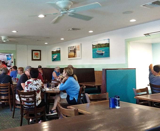 The dining room hums with conversation and clinking glasses – the soundtrack to memorable meals everywhere.