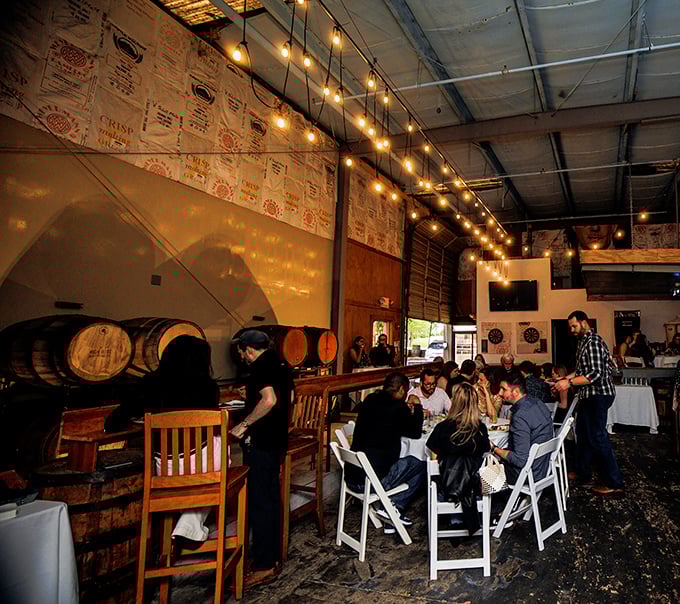 Where brewing barrels meet dining tables, creating the perfect atmosphere for that moment when you realize one beer won't be enough.