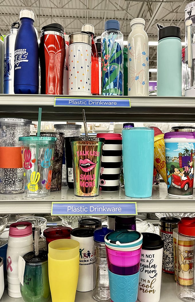 Hydration with personality! These water bottles and tumblers prove that staying properly watered doesn't have to be boring—"Cool Mom" mug included. 