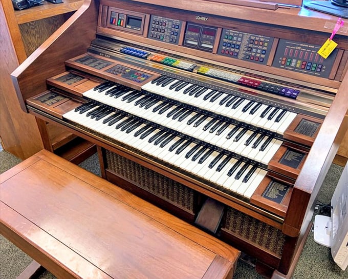 This vintage organ isn't just an instrument—it's an invitation to channel your inner Liberace without the crystal-encrusted investment.