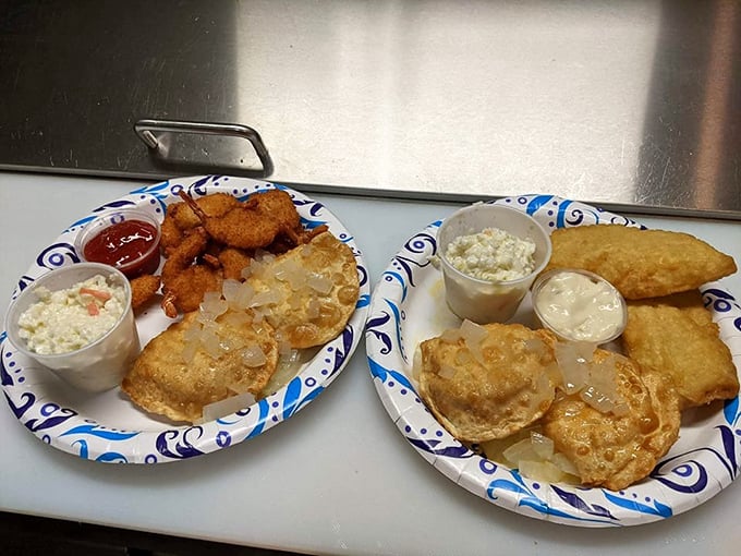 Pierogies and fish—the Friday special that brings generations together. Those golden-fried pockets of potato perfection demand a moment of respectful silence.