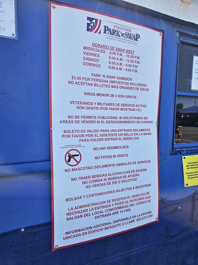 Posted rules keep the peace while admission stays wonderfully affordable for everyone, including veterans.