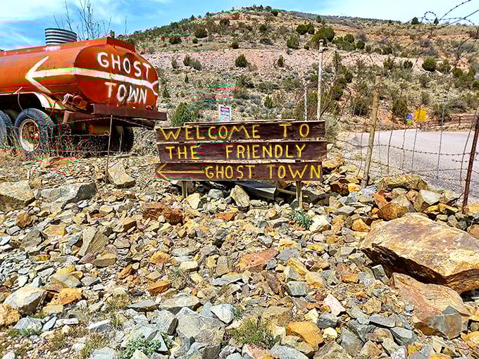 "Welcome to the Friendly Ghost Town"—Jerome's sense of humor is as dry as the Arizona landscape, but twice as refreshing.